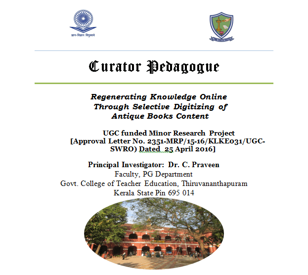 About the Project – Curator Pedagogue